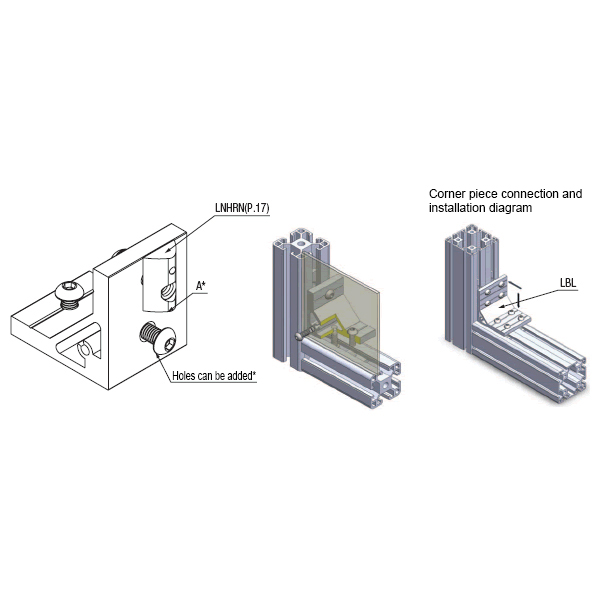 Extruded Brackets for Aluminum Frames | MISUMI | MISUMI Indonesia