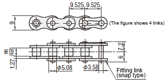 Chains Nominal No.35/Joint Link | MISUMI | MISUMI Indonesia